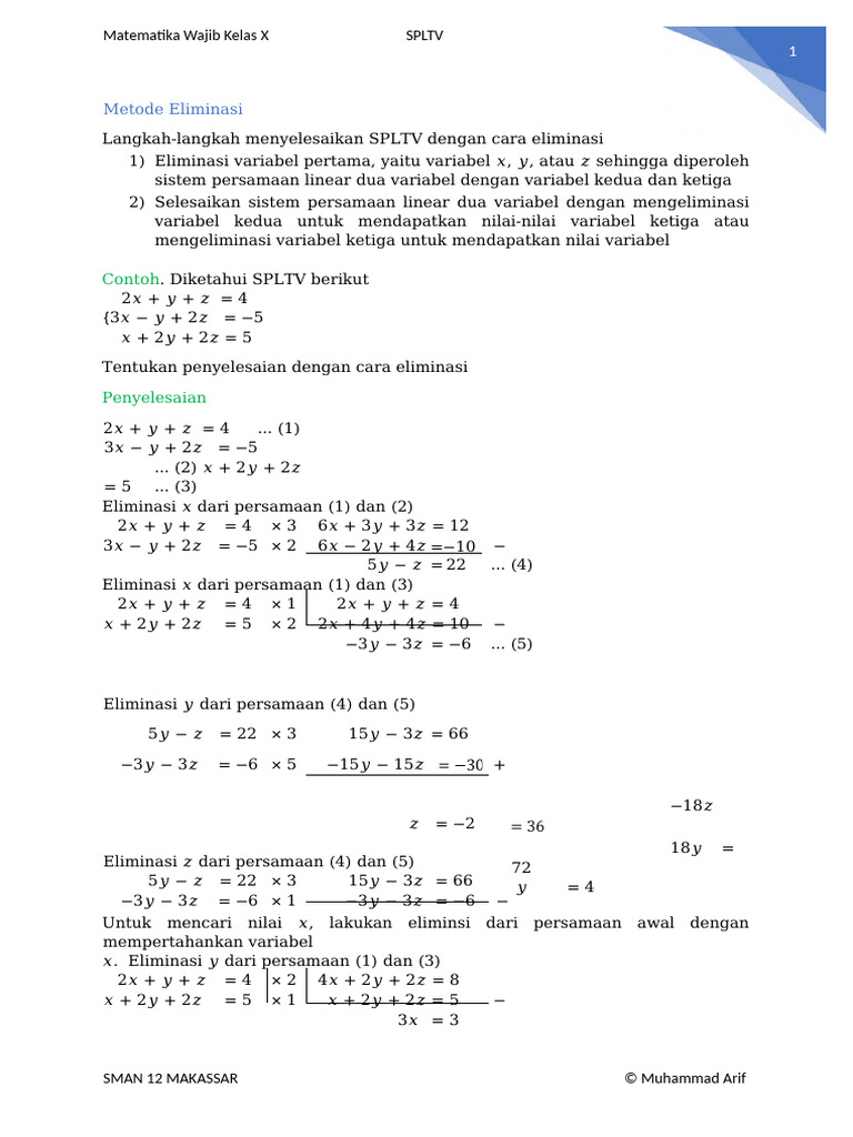 Matematika Wajib Kelas X Menyelesaikan S | PDF