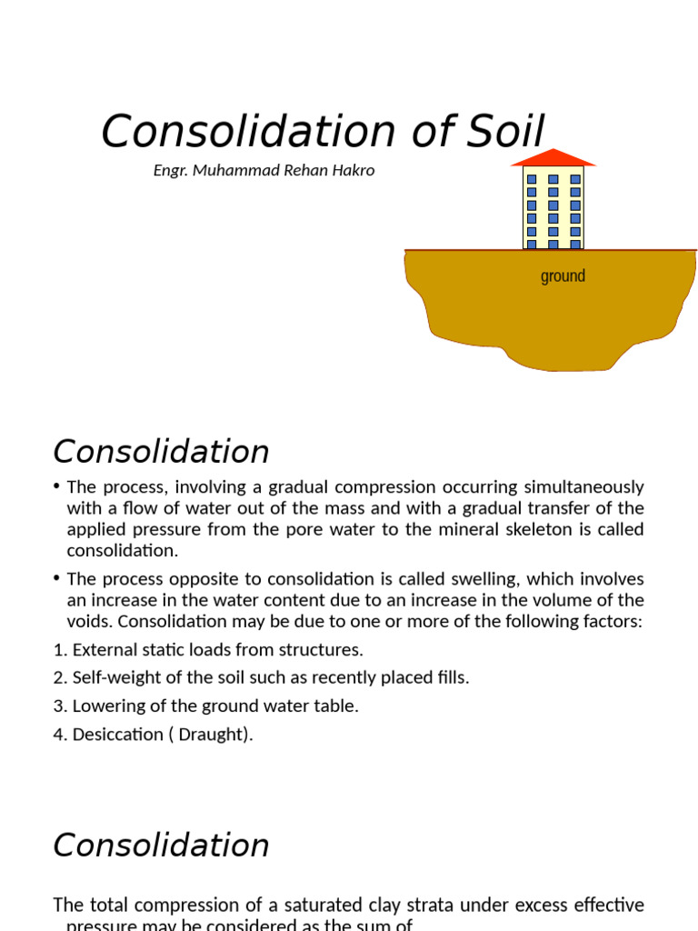 Consolidation of Soil | PDF | Geotechnical Engineering | Mechanics