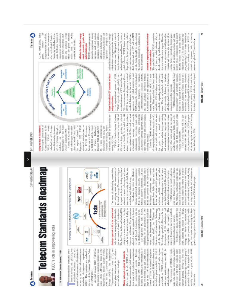 01 Telecom Standards Roadmap TSDSI's Role in Empowering India | PDF