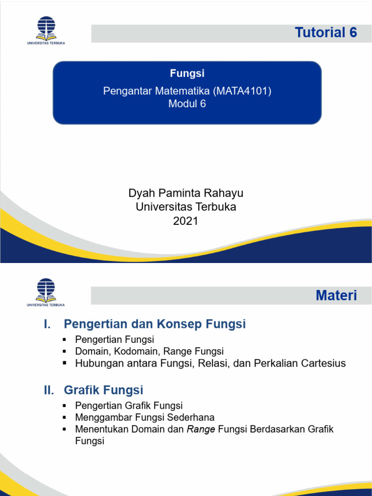 Tutorial 6 1 Fungsi | PDF
