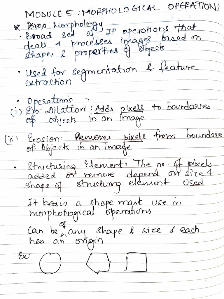 Image Processing - Morphology | PDF | Graphics | Graphic Design