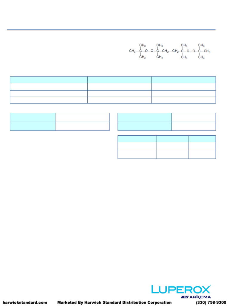 Luperox 101XL45 | PDF | Physical Sciences | Chemistry