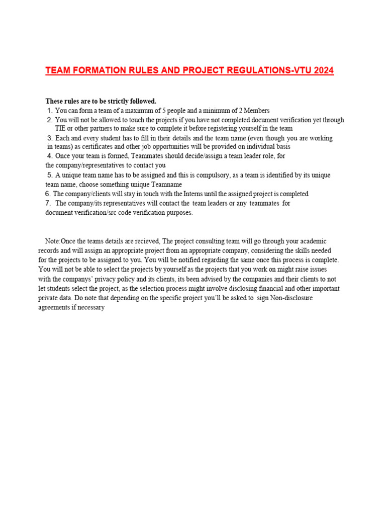 Group and Project Guidelines | PDF | Non Disclosure Agreement | Machine ...