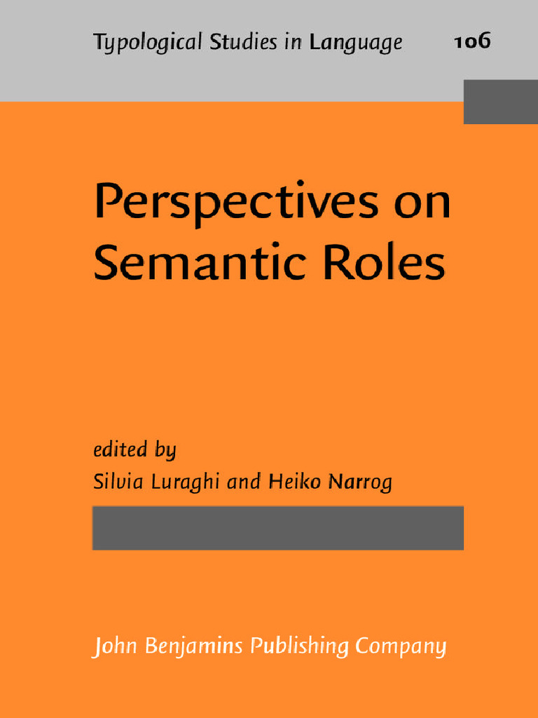 Perspectives On Semantic Roles | PDF | Preposition And Postposition | Subject (Grammar)