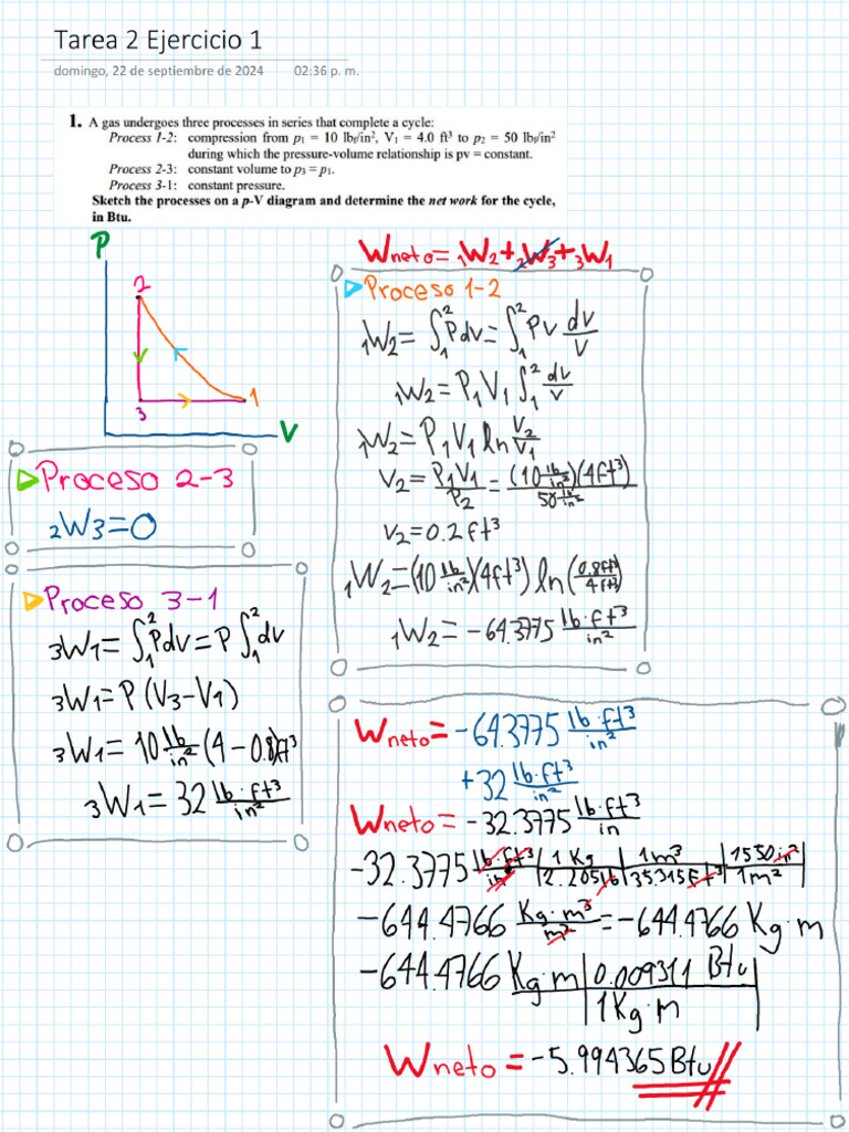 Tarea 2 Termodinamica | PDF