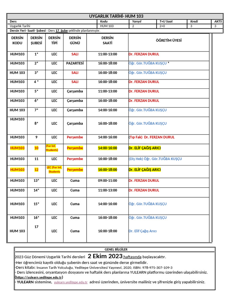 Uygarlık Tarihi 2023 Güz Dönemi İzlence | PDF