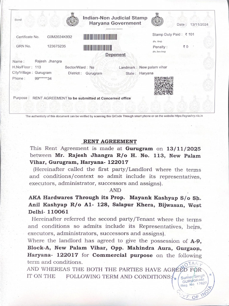 Rent Agreement | PDF