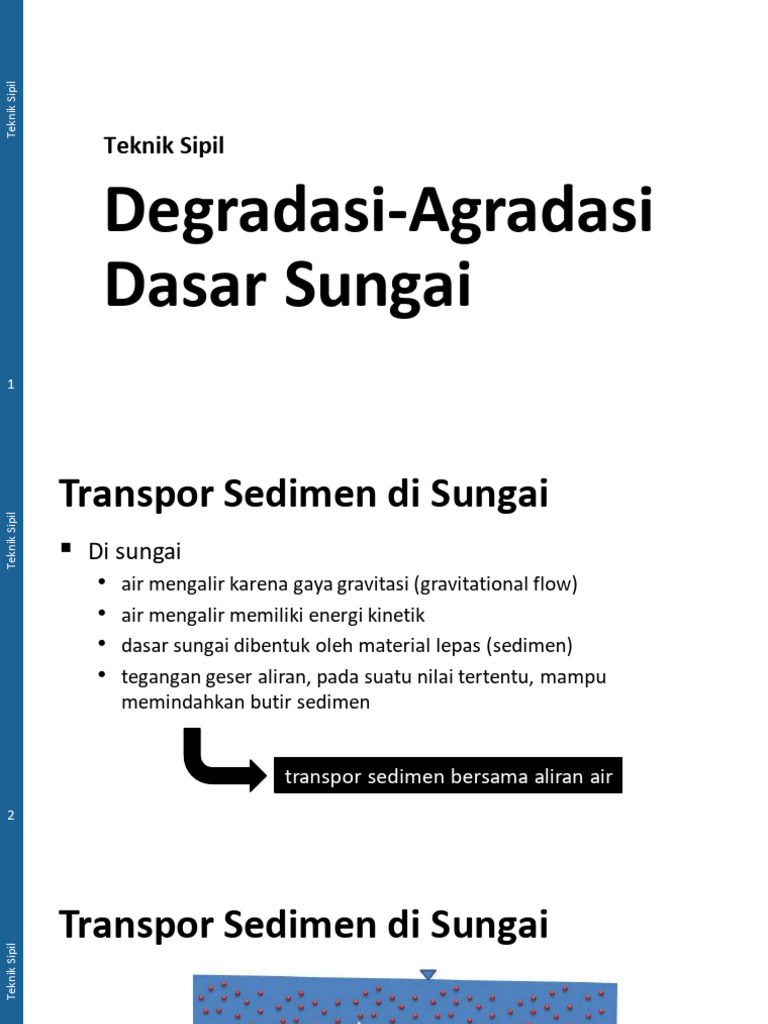 Contoh Degradasi Dasar Sungai | PDF