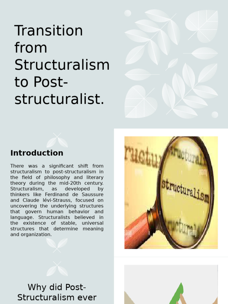 Transition From Structuralism To Post-Structuralist | PDF ...
