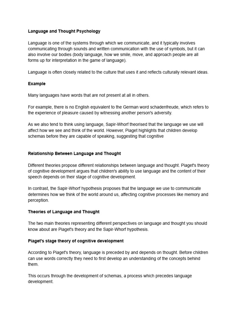 Untitled Document | PDF | Thought | Cognitive Development