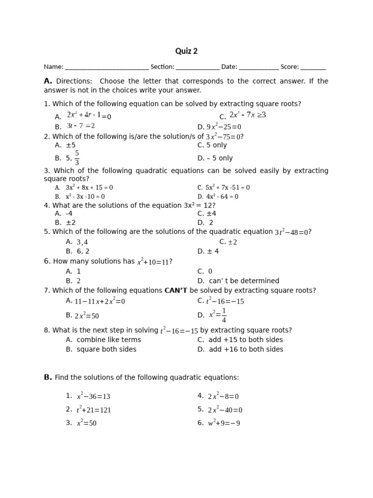 Quiz 2a | PDF