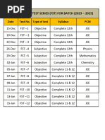 RTS 2025-26 Exam Schedule Overview | PDF | Academia | Data Collection