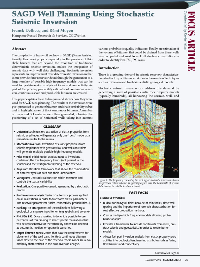 2010-12-RECORDER SAGD Well Planning | PDF