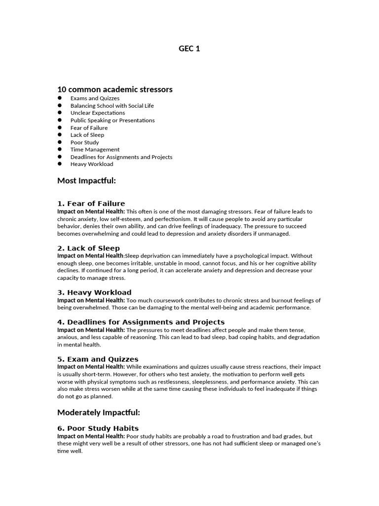 Gec 1 Final G3.docx Finallllllllllll | PDF | Anxiety | Mental Health