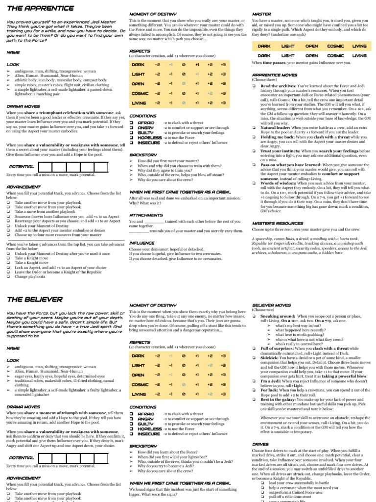 Kyber Hearts-Playbooks | PDF | Jedi