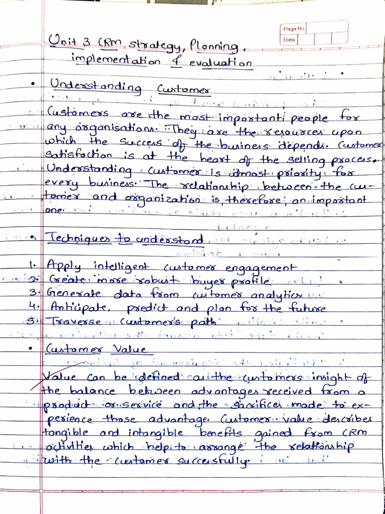 CRM - Unit 3 | PDF