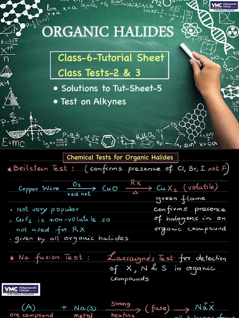 Organic Halides Tutorial Sheet-6 | PDF | Sodium | Methyl Group