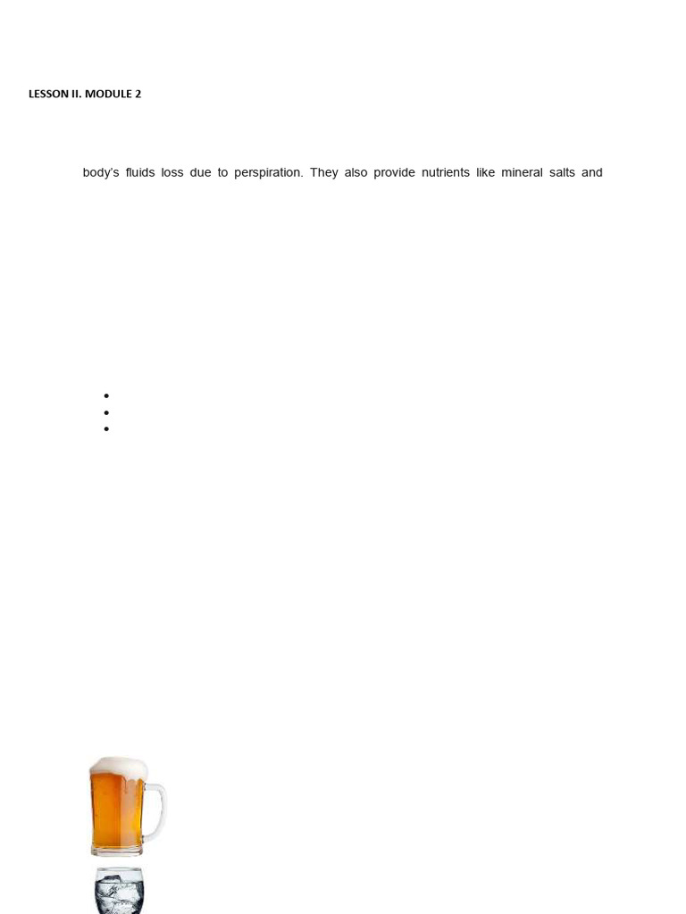 Lesson Ii M2 | PDF | Drink | Wine