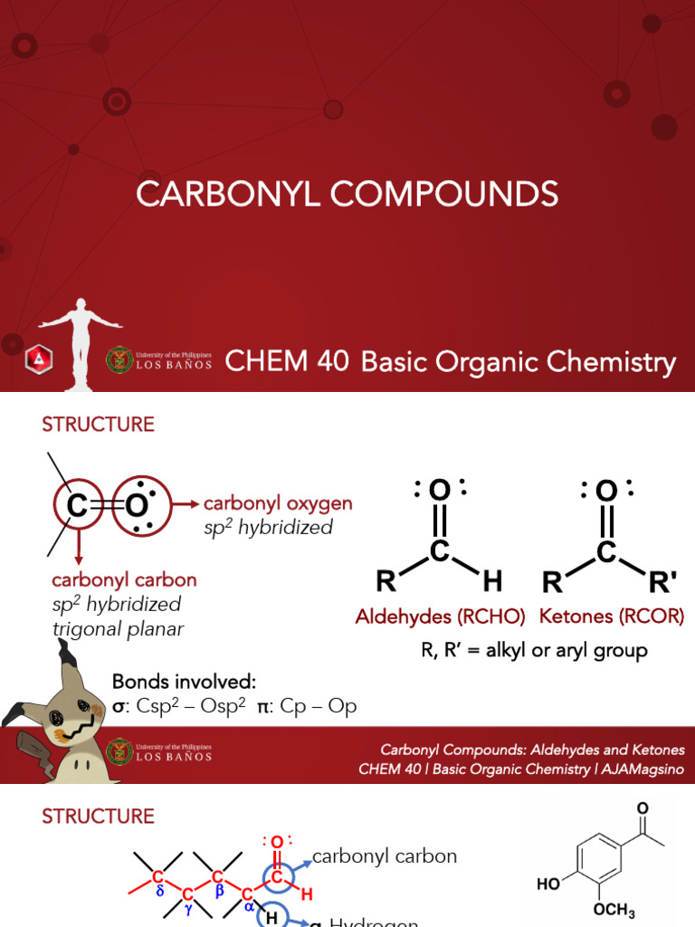 09 Carbonyl Compounds | PDF | Ketone | Aldehyde