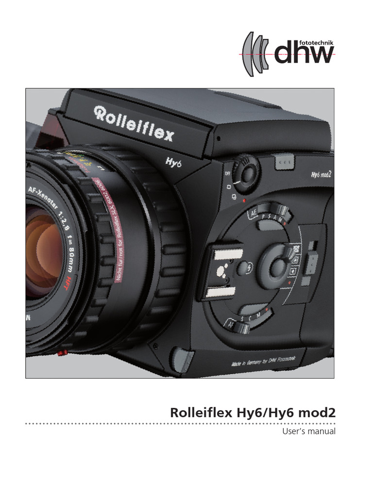 UM Rolleiflex Hy6 Mod2 GB | PDF | Battery Charger | Camera
