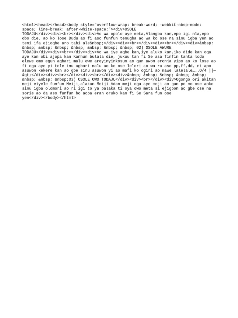 Yoruba Rituals for Prosperity | PDF