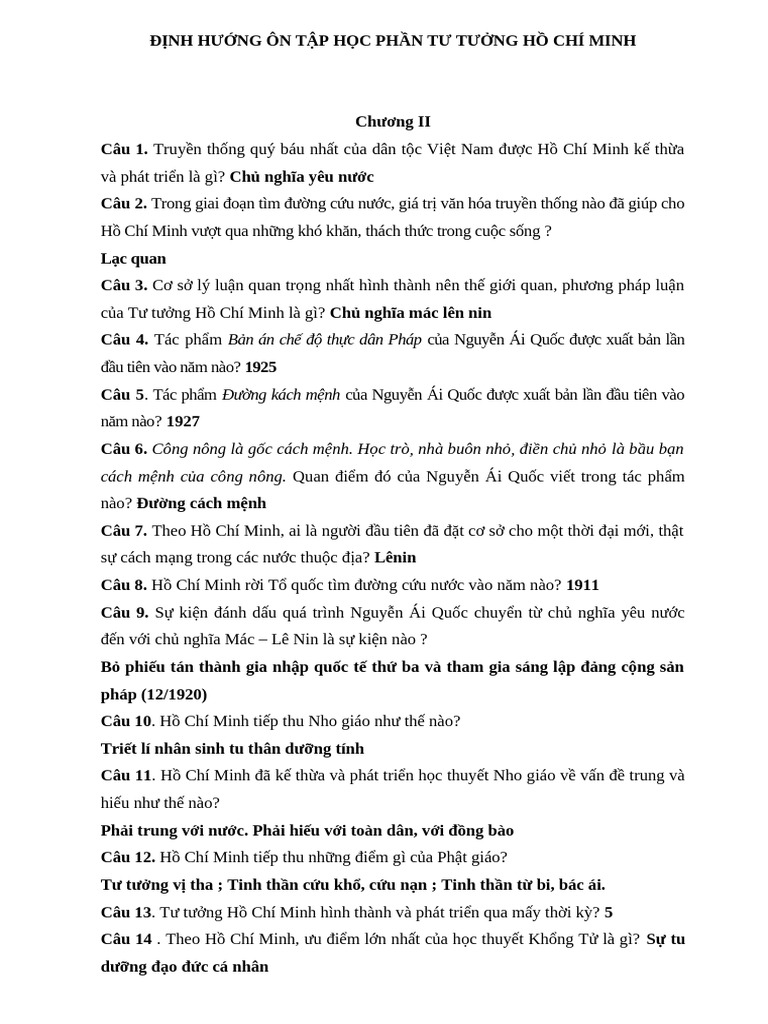 ôn tập TTHCM thi | PDF