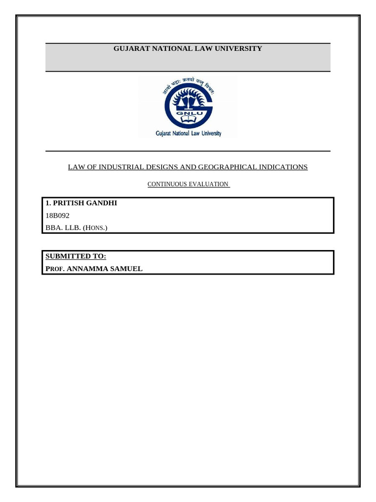 18b092-CRITICAL ANALYSIS OF DESIGN (AMENDMENT) RULES LJ 2021 | PDF ...