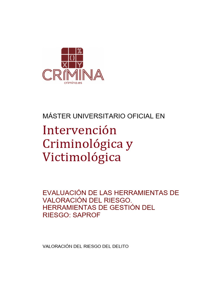 Tema 3 SAPROF - ED Hilterman 2024 | PDF