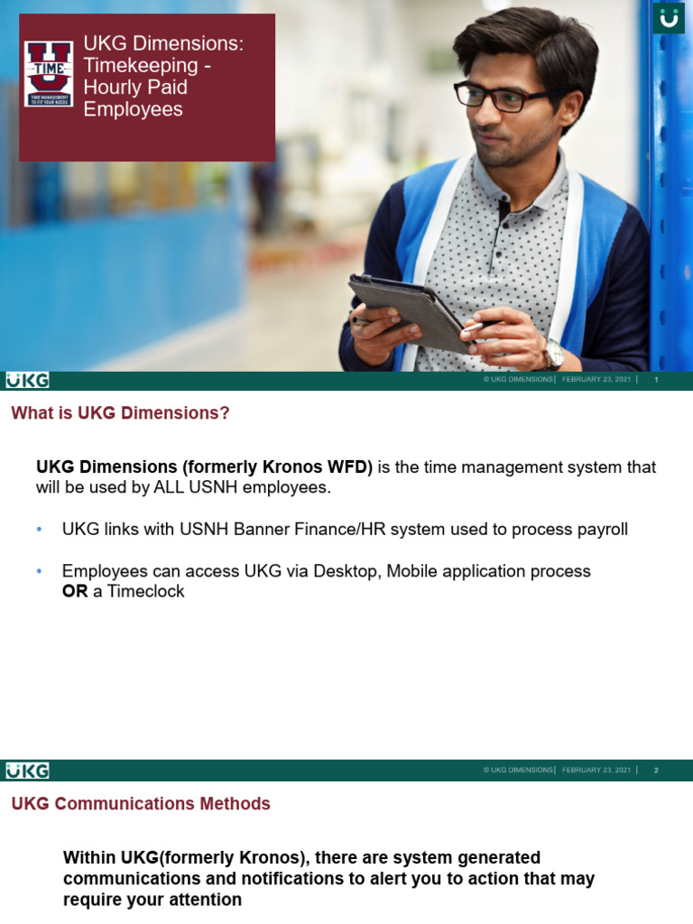 UKG Dimensions Timekeeping Guide | PDF | Mobile App | Software