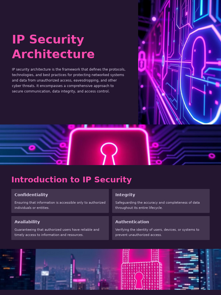 IP Security Architecture | PDF | Security | Computer Security