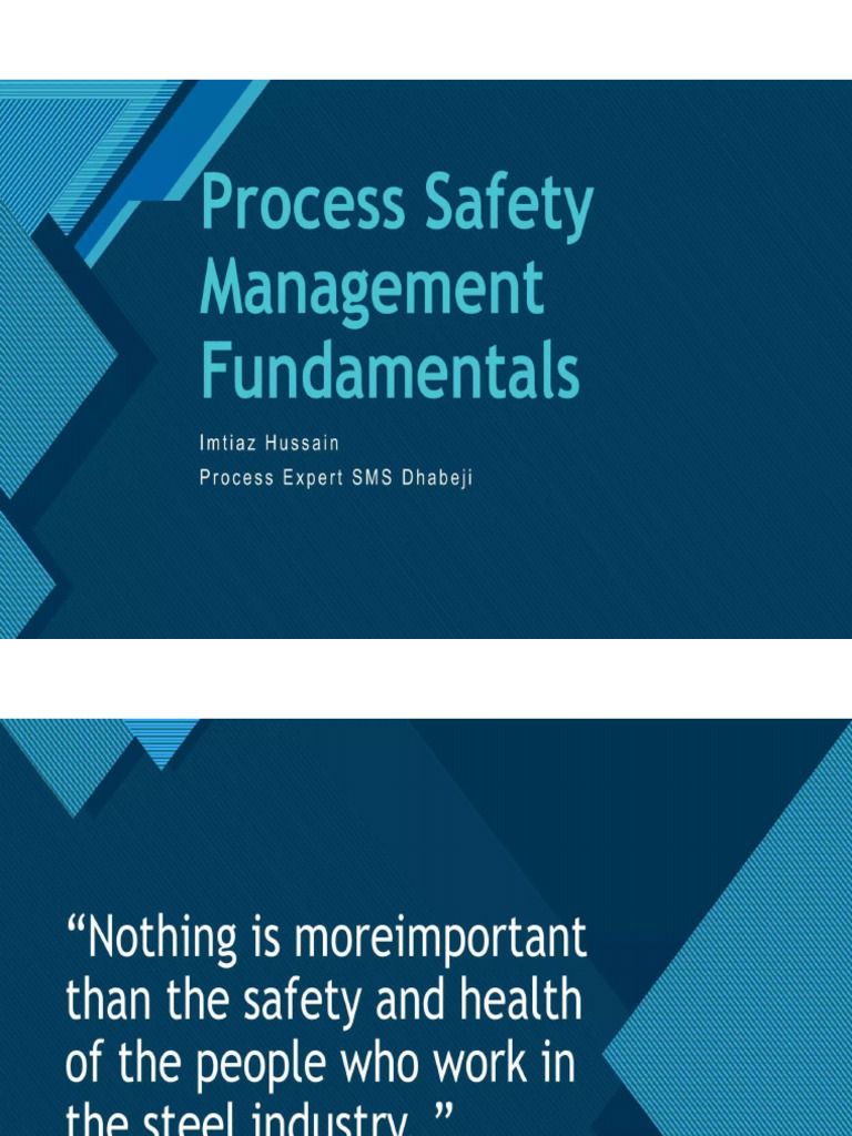 Process Safety Management Fundamentals | PDF