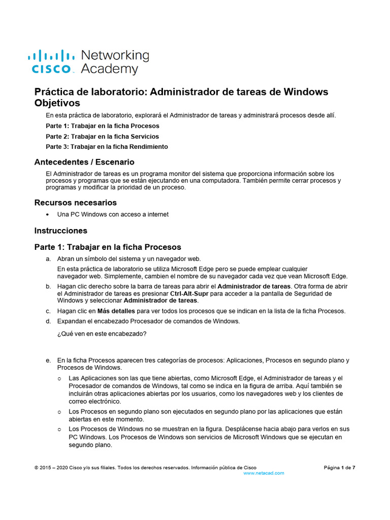 Lab Windows Task Manager - 2 | PDF | Ventana (informática) | Microsoft Windows