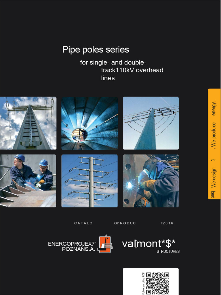 Valmont - Energetyka - Slupy - Rurowe - PL - v3 en | PDF | Electrical Engineering | Electricity