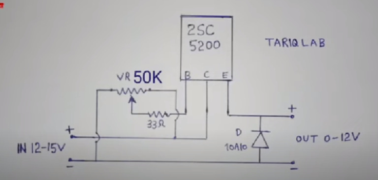 0 60V Voltage Regulator Using C5200 Transistor YouTube | PDF