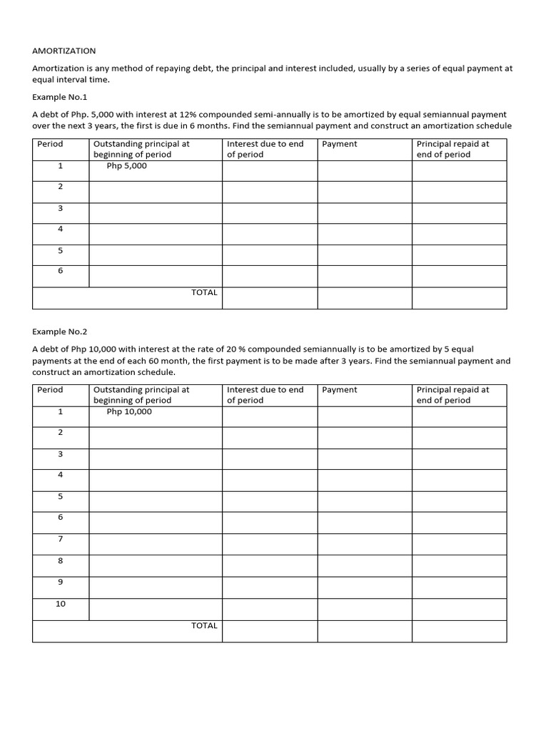 Amortization and Uniform Gradient | PDF | Debt | Interest