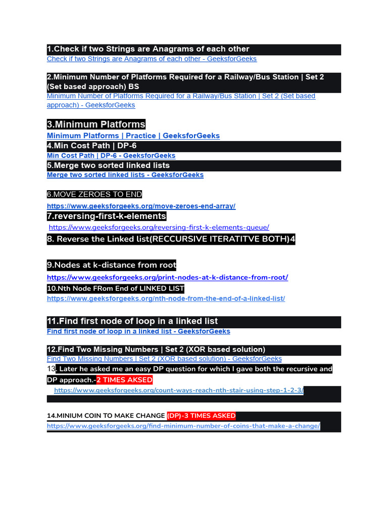 Hashedin Prev Interview 1 Dsa | PDF