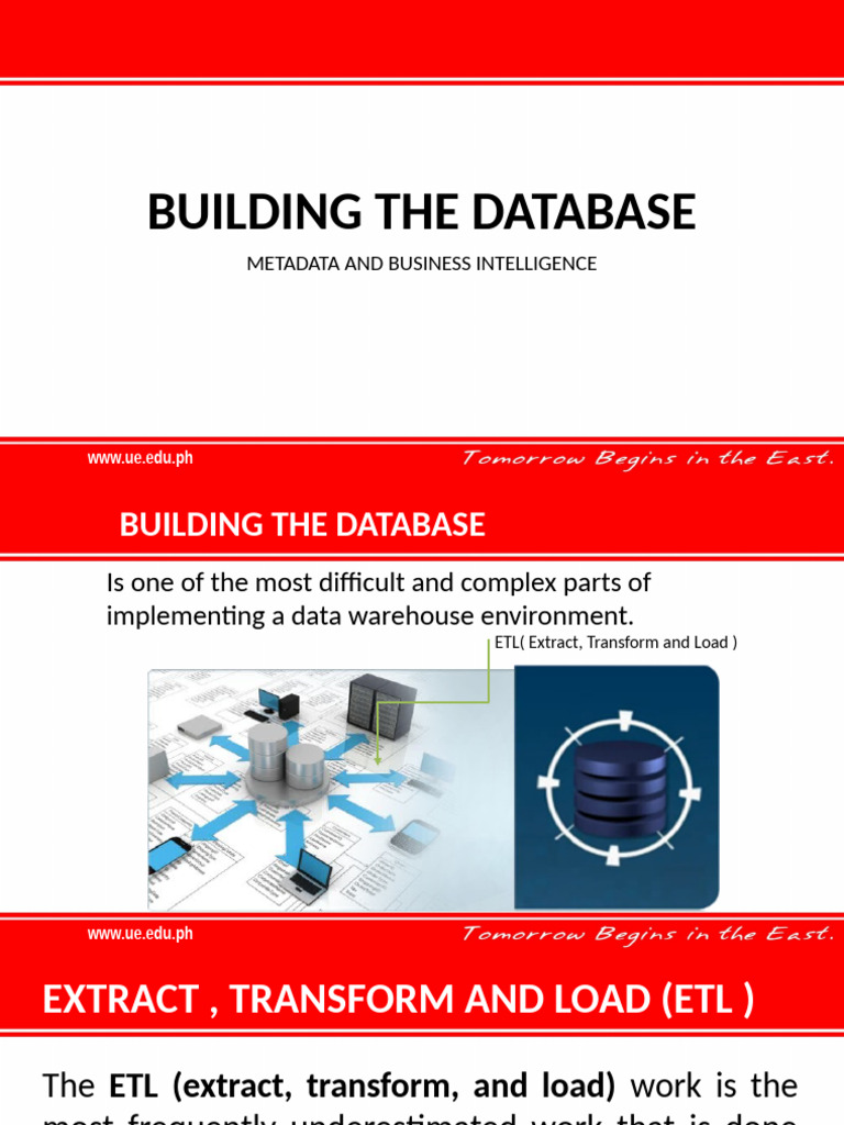Building Databases | PDF | Data Warehouse | Information Technology Building Databases | PDF | Data Warehouse | Information Technology