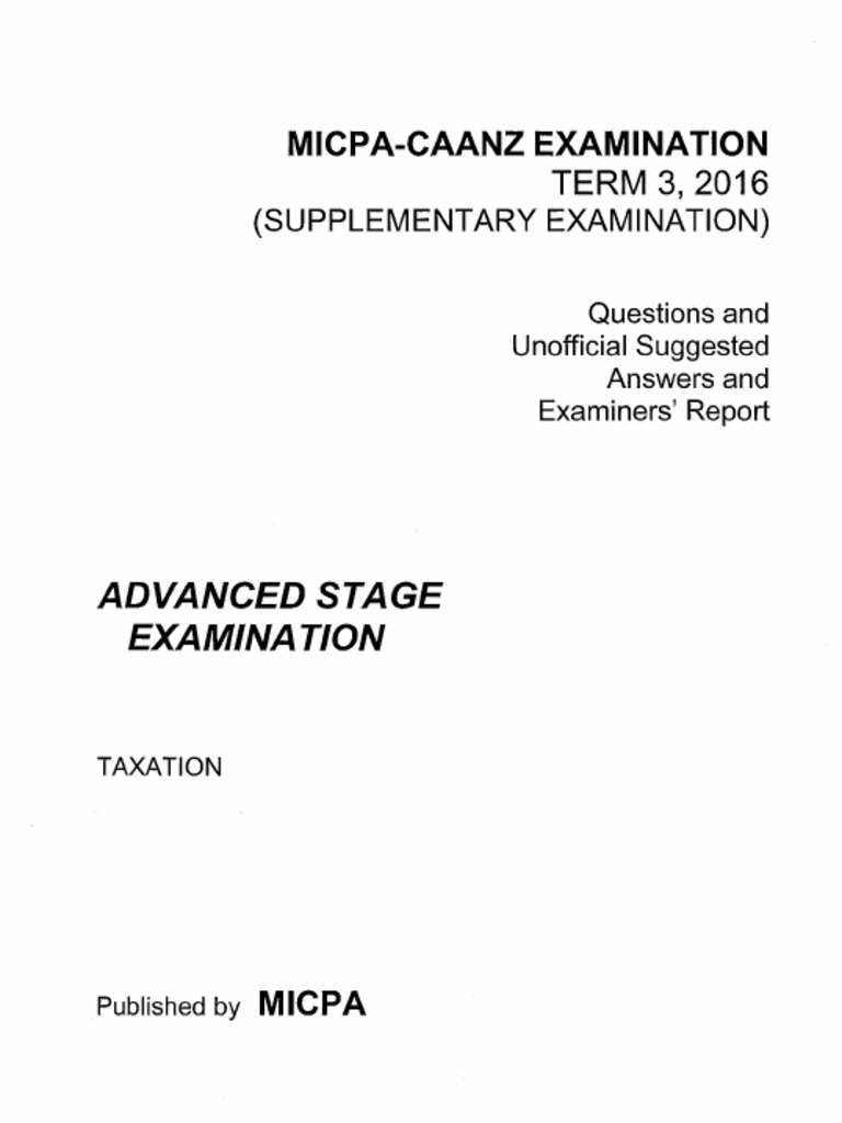 TAX316 Supp QAFinal | PDF