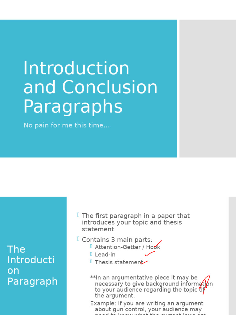 Introduction and Conclusion Paragraphs | PDF | Essays