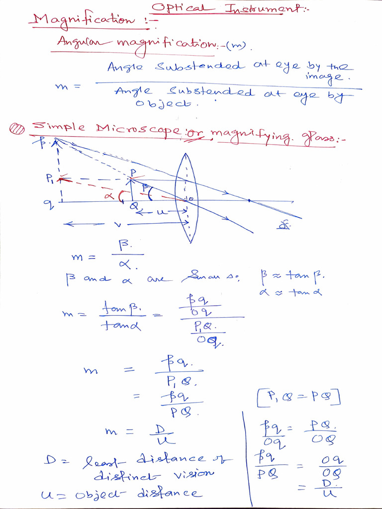 Optical Instrument Part 1 | PDF