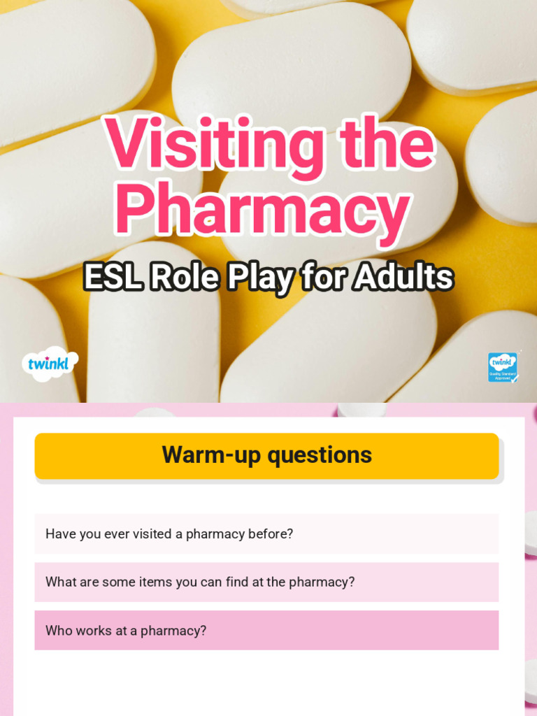 ESL Pharmacy Vocabulary for Adults | PDF | Pharmacy | Clinical Medicine