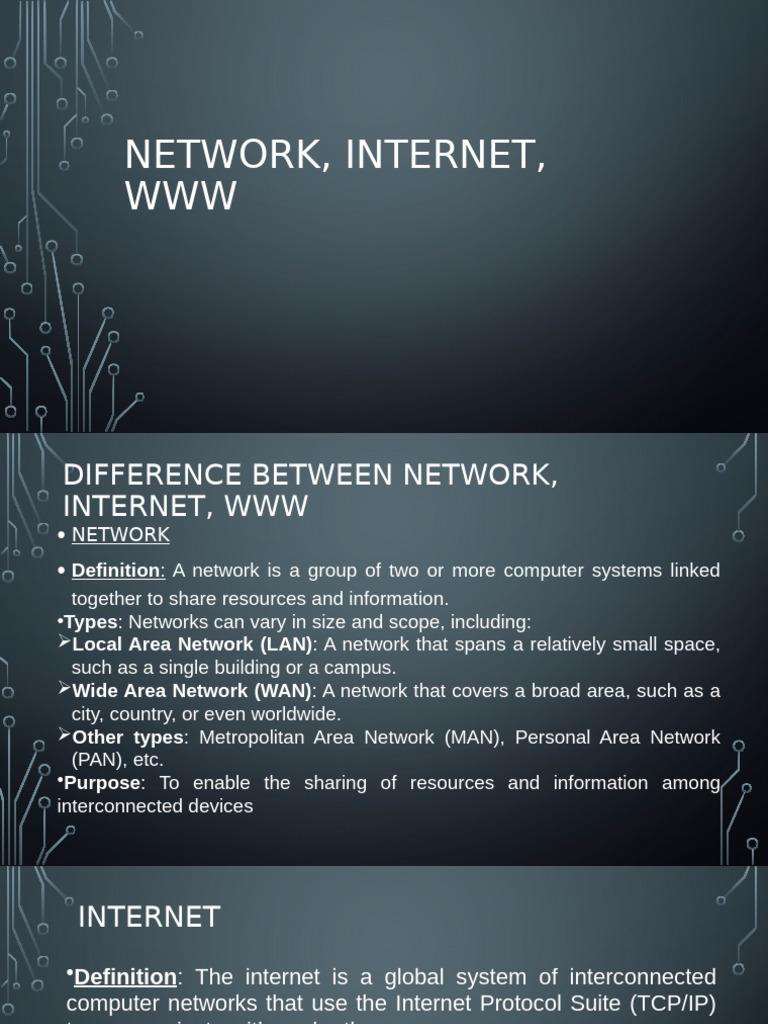 Network, Internet, WWW | PDF