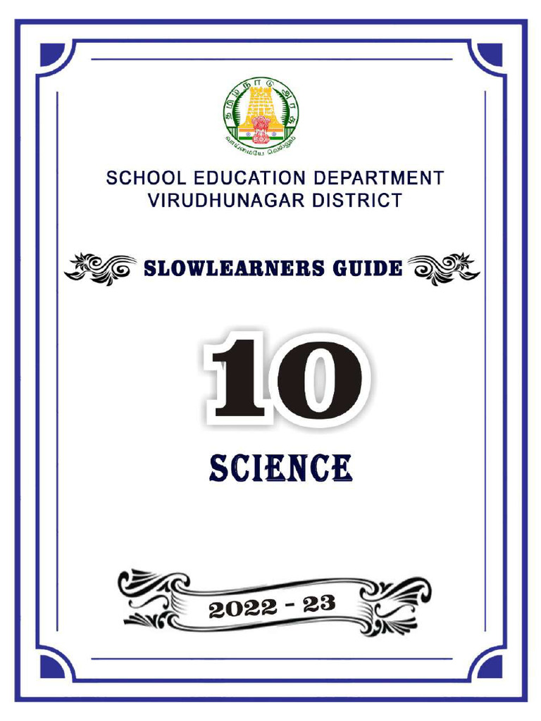 10th Science Slow Learners Guide | PDF | Cellular Respiration | Waves