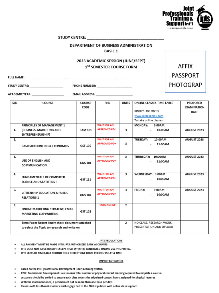 1ST Semester (100L) | PDF | Academic Term | Business 1ST Semester (100L) | PDF | Academic Term | Business