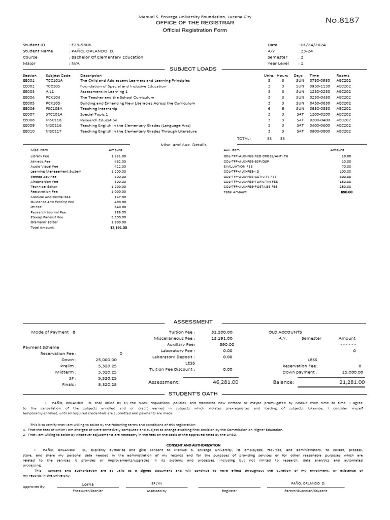 Report | PDF | Fee | Curriculum