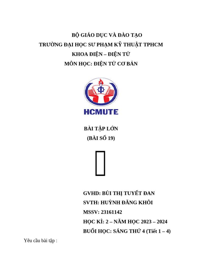 HuynhDangKhoi 23161142 ĐTCB | PDF