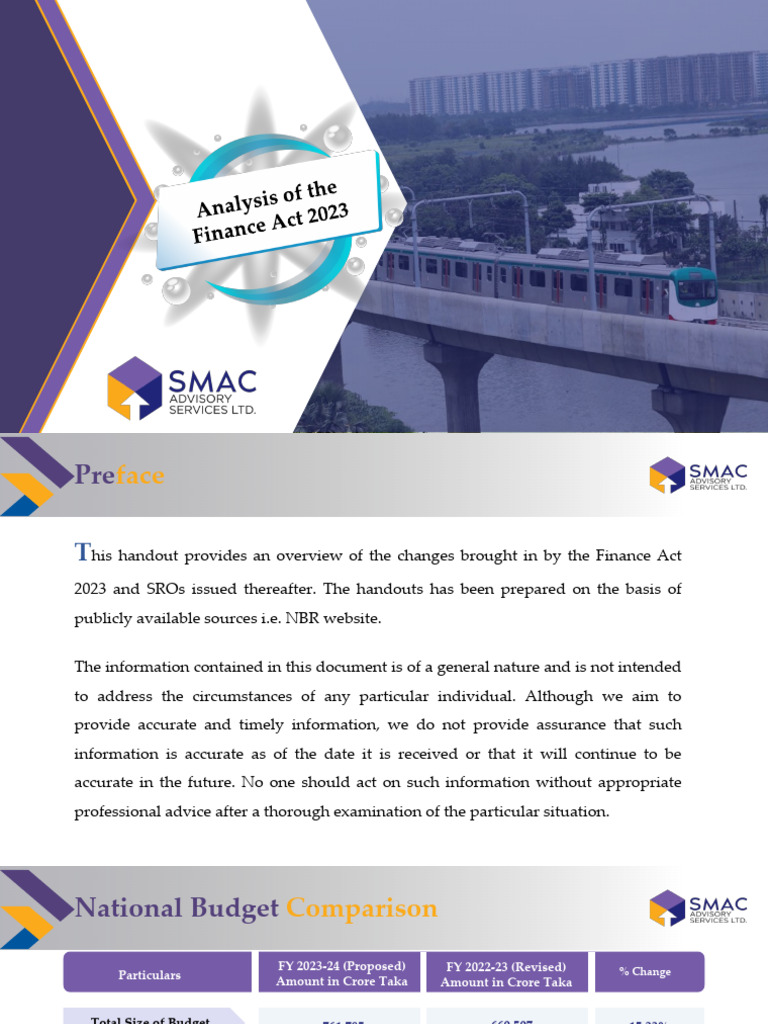 Analysis of FA 2023 by Smac | PDF | Value Added Tax | Taxes