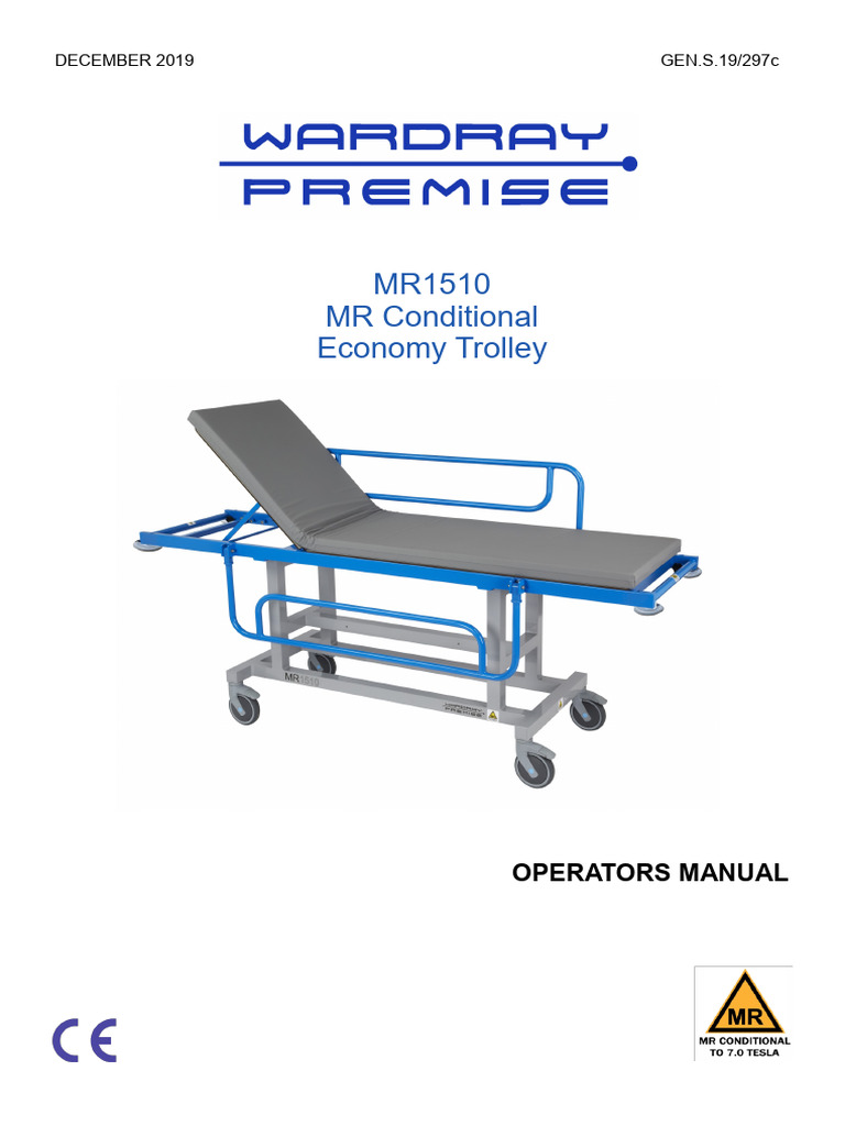 GEN.S.19.297c MR1510 Economy Patient Trolley Operators Manual | PDF