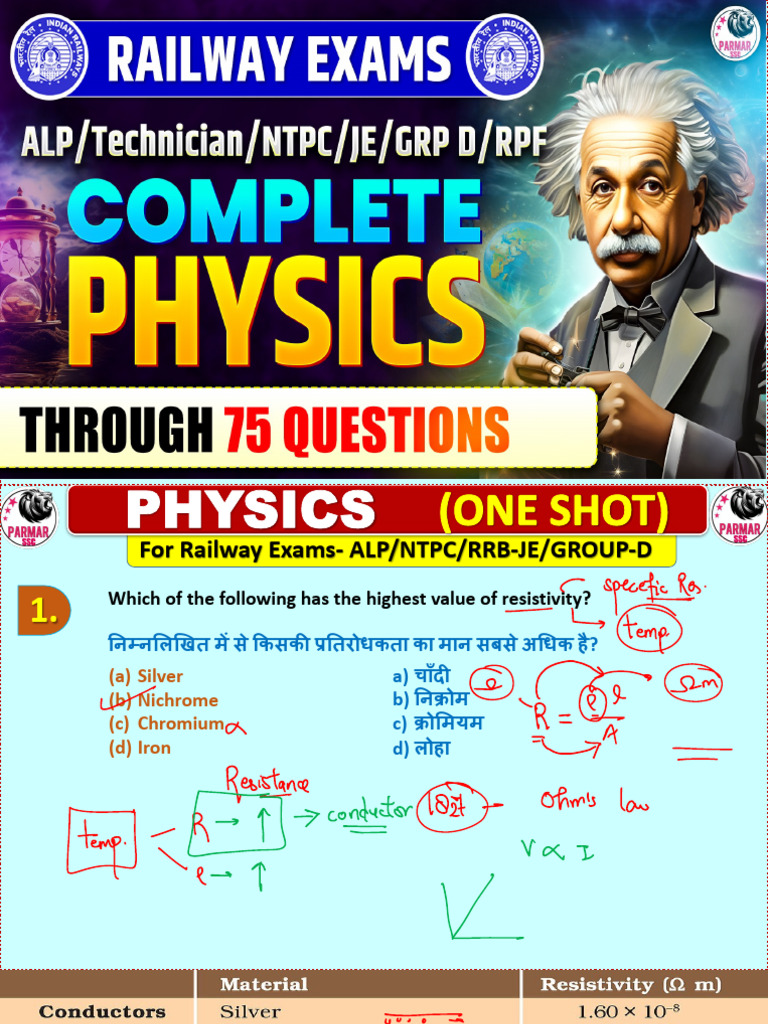 Physics One Shot For Railwa y Exams | PDF