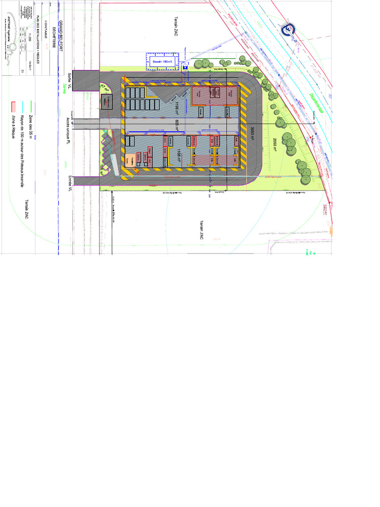 Plan Déchetterie Fontaine ICPE 1-250 A0 | PDF